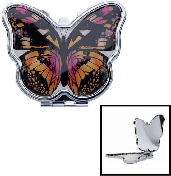 Decopatent - Kleine inklapbare Make-Up Spiegel - Vlinder Design - Dames ...