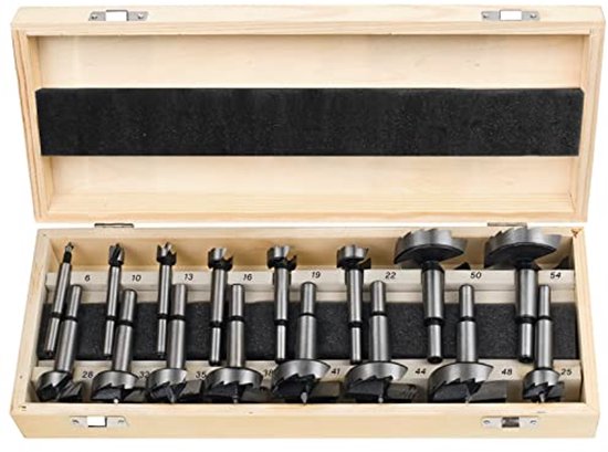 Forstner Boor Set 16 Stuks voor Houtbewerking - Diverse Diameters van 6 ...