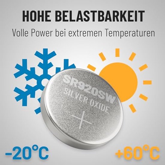 Knoopcelbatterijen SR920SW - 10 Stuks - Zilveroxide Horlogebatterij | bol