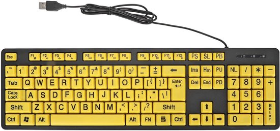 Computertoetsenbord met Grote Letters, Toetsenbord voor Slechtzienden ...