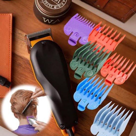 10Pcs Hair Clipper Monitors Combs, Multi size limit combs for most ...