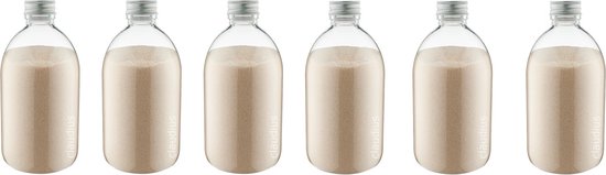 Scrubzout Amandel - 650 gram - Fles met aluminium dop - set van 6 stuks ...