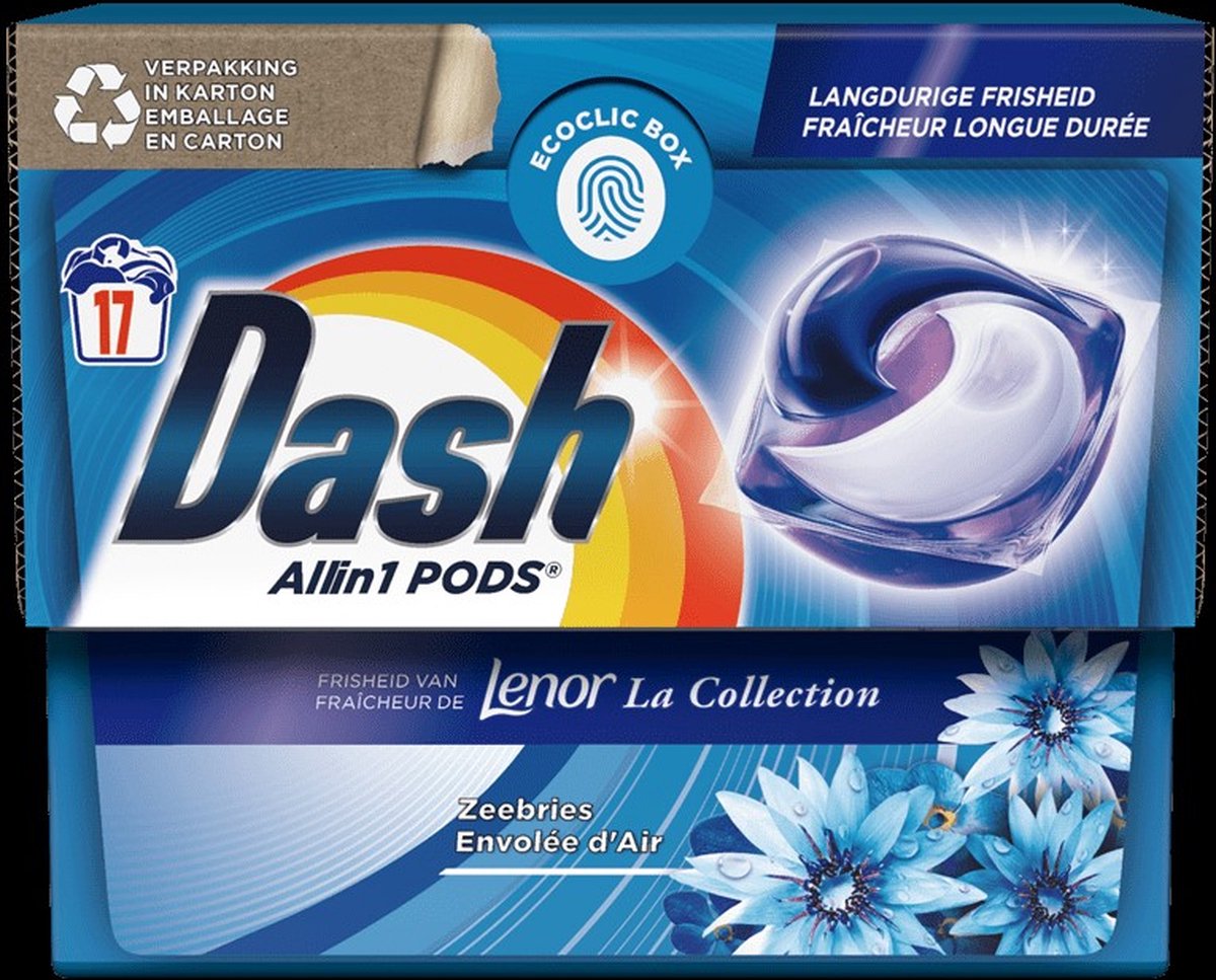 Dash Wascapsules Allin1 Pods Zeebries 17 stuks | bol