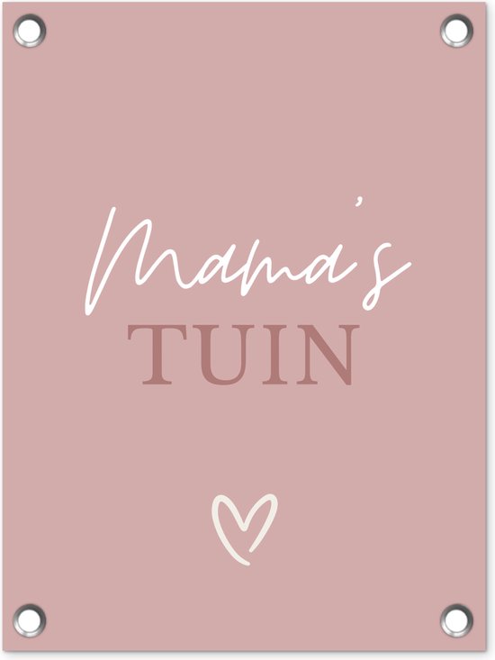 Tuinposter 30x40 cm - Mama - Quote - Moeder - Tekst - Roze - Mam ...