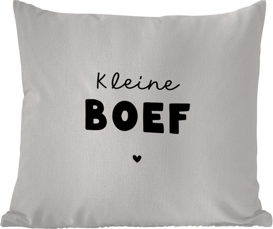 Tuinkussen - Kinderen - Quotes - Kleine boef - Spreuken - 40x40 cm ...