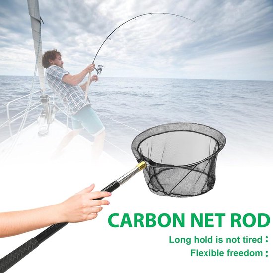 Allecto Plus - Vlindernet voor buiten - Telescopisch visnet voor vissen ...