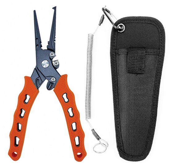 Vistang met lange bek van wolfraamstaal, vislijnknipper, open ring voor ...