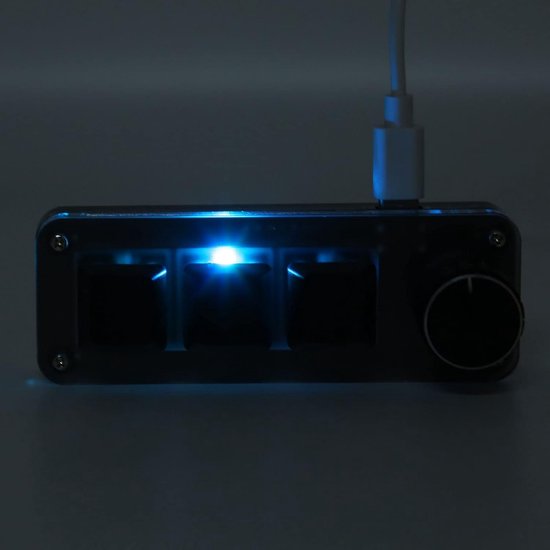 Macro Pad met 3 Knoppen, RGB, Programmeerbaar, Mechanisch USB ...