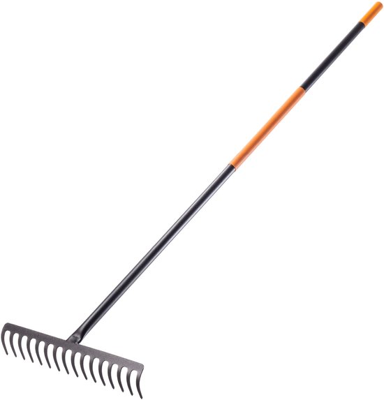 KADAX hark, tuinhark van metaal, brede hark met 154,5 cm lange metalen ...