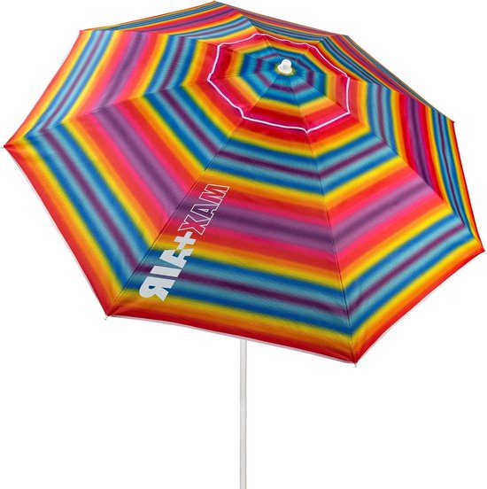Strandscherm 220 cm winddicht zonnescherm met ventilatiedak en UV ...