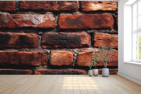 Naadloos behang Fotobehang - Rustic Urban Brick Wall Mural - 250x150 ...