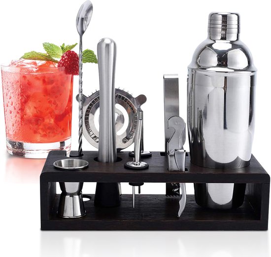 CHIWIN Cocktail Set - 10-delige - Cocktail Shaker (750ml) - Bartender ...