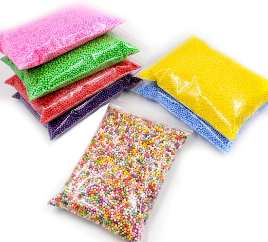 Micro Slime Foam Balls - Slime Pearls - Styrofoam Balls Filler ...