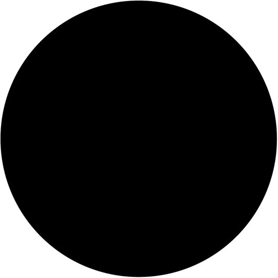Ronde zwarte sticker - 30 cm | bol