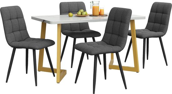Eetkamerset – Eettafelset – Eetkamertafel Met Stoelen – Compacte ...