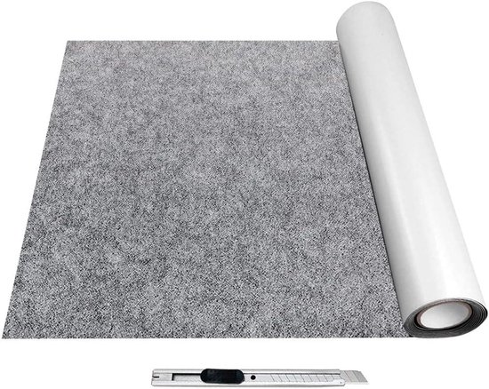 Zelfklevend Vilt 40 x 200 cm Donkergrijs - 2 mm Dikte voor ...