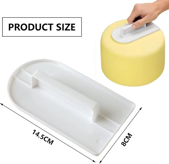 TRANKIELO® – Professionele Taartgladmaker Set – 2 Stuks Fondant ...