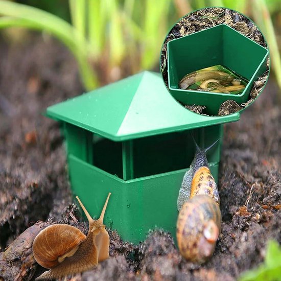 Set van 6 milieuvriendelijke slakkenvallen - bescherming tegen slakken zonder... | bol