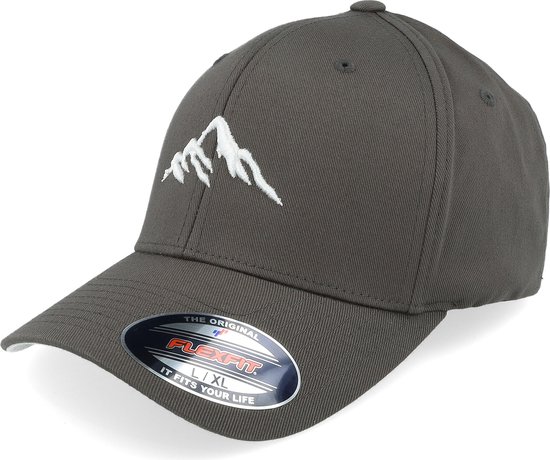 Hatstore- Mountain 3d White/Dark Grey Flexfit - Wild Spirit Cap | bol