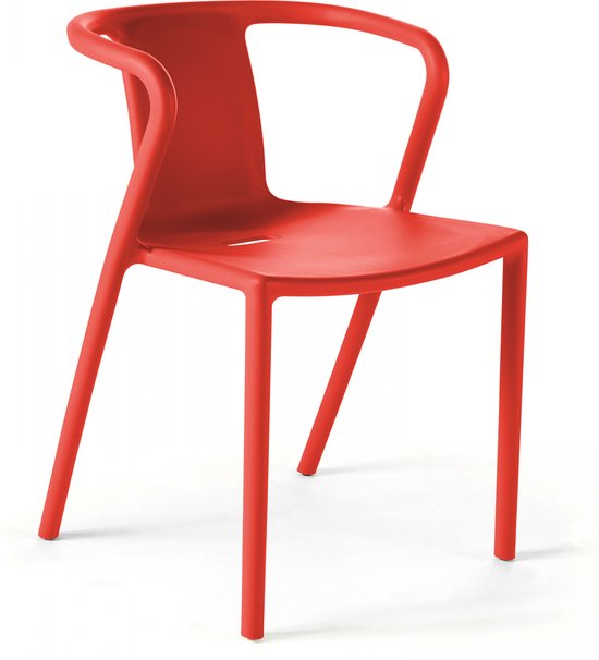 Oviala - Rode plastic stoel | bol