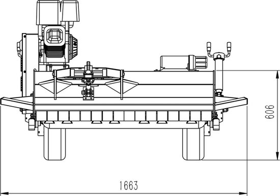 Wiesenfield klepelmaaier - benzinemotor - 10 kW - trekhaak + kogelkop ...