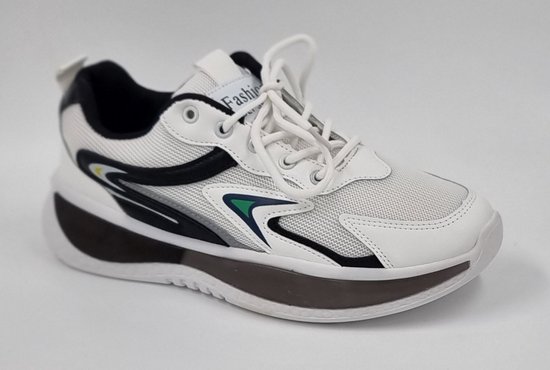 JX Shoes - Heren Schoenen - Heren Sneakers - Wit - Maat 41 | bol