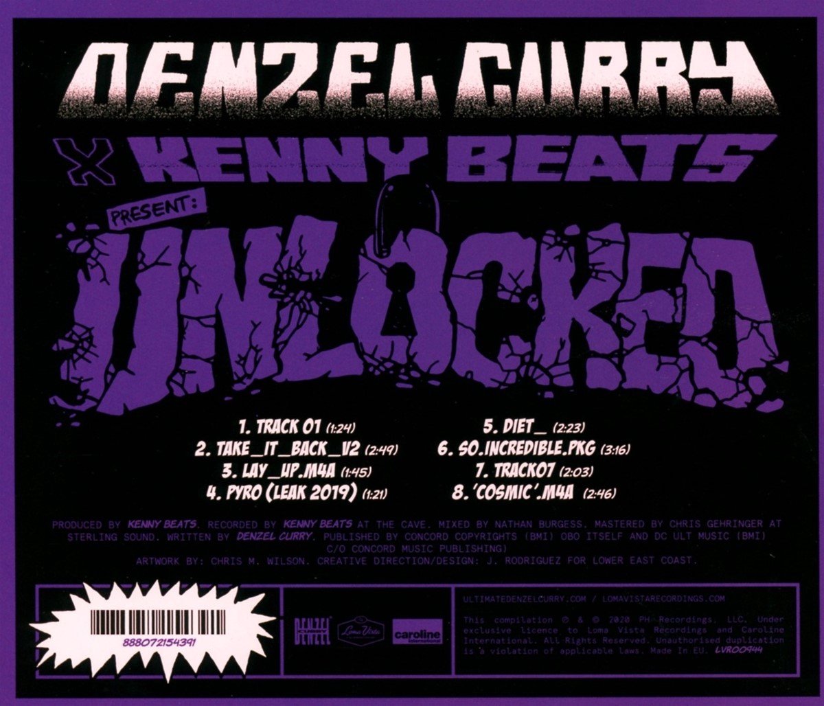 Kenny Beats Denzel Curry - Unlocked (CD), Kenny Beats | CD (album ...