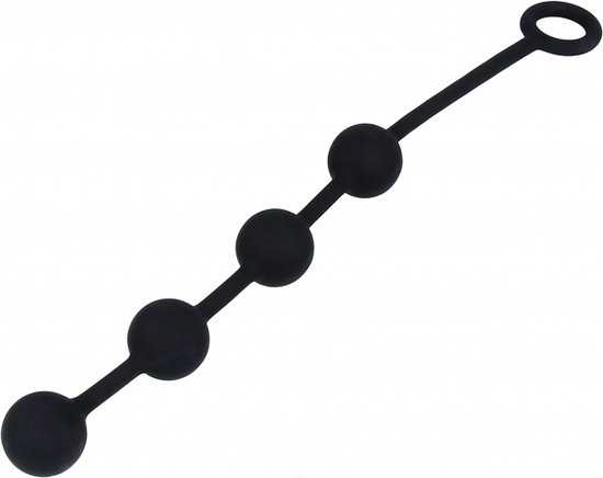 Nexus Excite Medium Silicone Anal Beads Black 7732