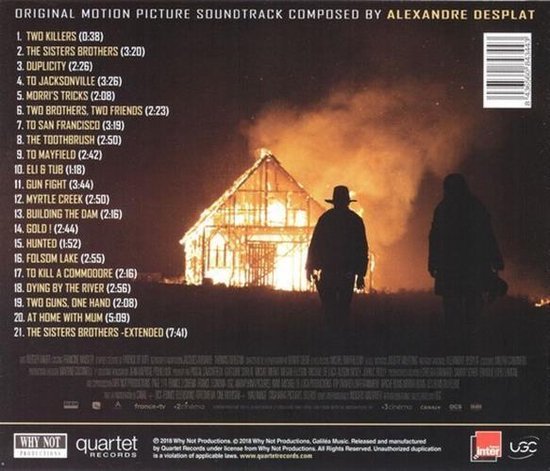 Alexandre Desplat - The Sisters Brothers (Original Motion Picture ...