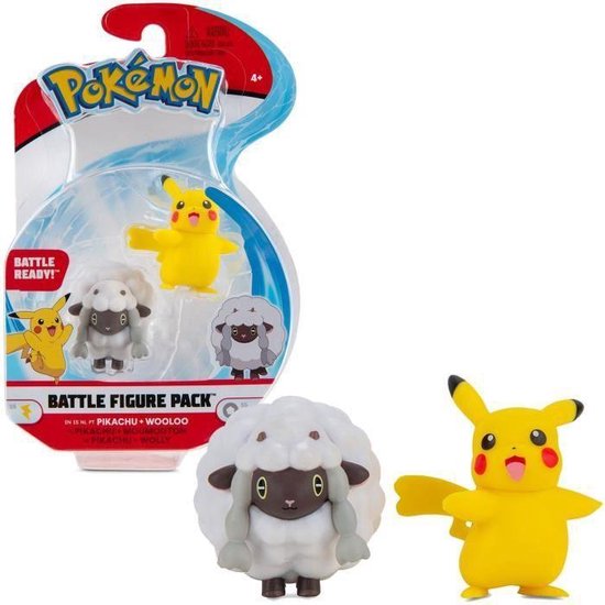 BANDAI Pokémon - Pak van 2 beeldjes van 5 cm - Pikachu & Sheep | bol.com