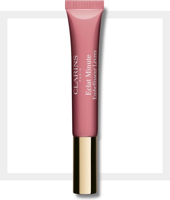 CLARINS - Instant Light Natural Lip Perfector 01 - Rose Shimmer - 12 ml - lipgloss | bol.com