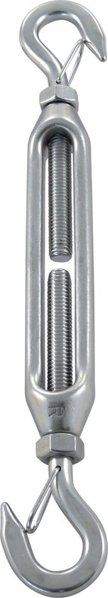 RVS Spanschroef met haken en extra zekering | bol