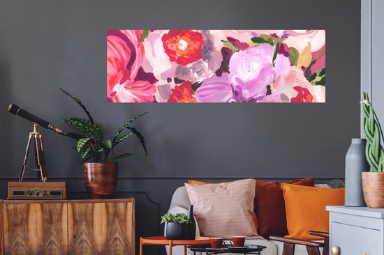 Muurstickers - Sticker Folie - Roze - Orchidee - Bloemen - Kleuren - Botanisch -... | bol