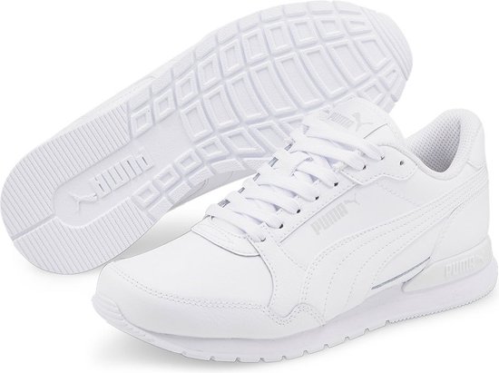 PUMA ST Runner V3 L Sneakers - Puma White / Puma White - Kinderen - EU 37 | bol.com