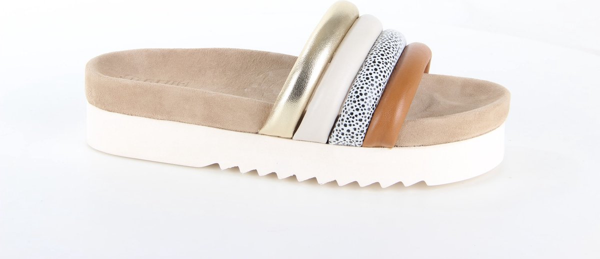 Maruti - Bali Slippers Cognac - Cognac-Combi - 40 | bol.com