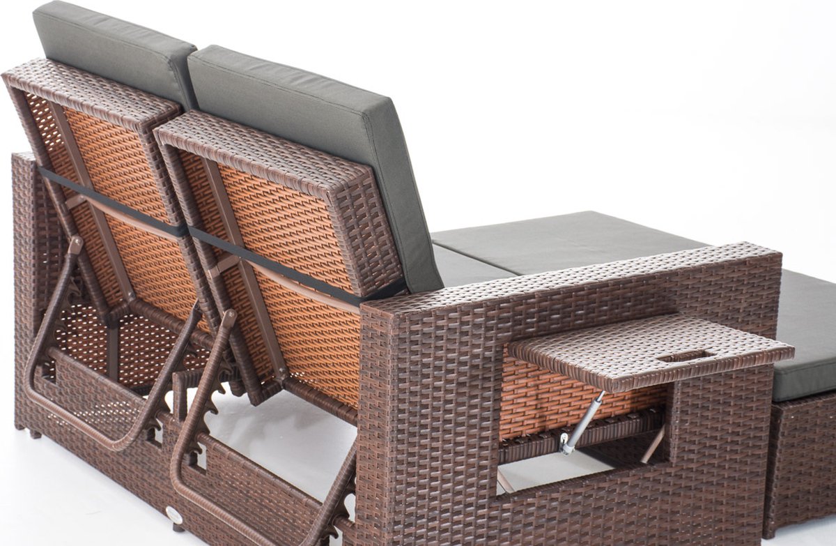 Lounge ligbed deluxe - Met tafeltje - Loungebank - Buiten ...