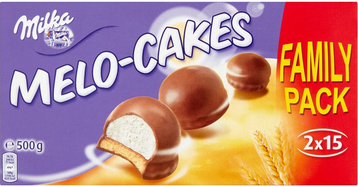 Milka chocolade Melo-cakes 2x 15 stuks - 500g | bol.com