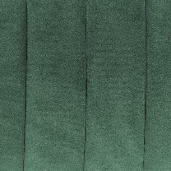 SANILAC - Eetkamerstoel set van 2 - Groen - Fluweel | bol