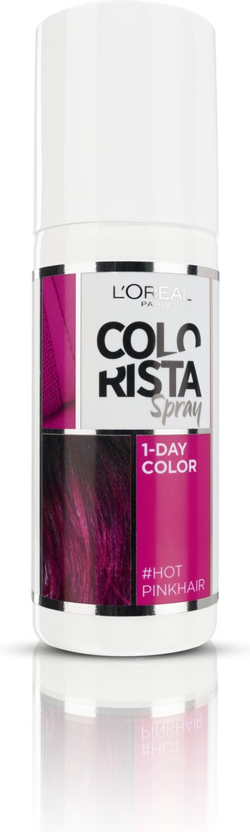 L'Oréal Paris Colorista Spray Haarverf - Hot Pink - 1 Dag haarkleuring ...