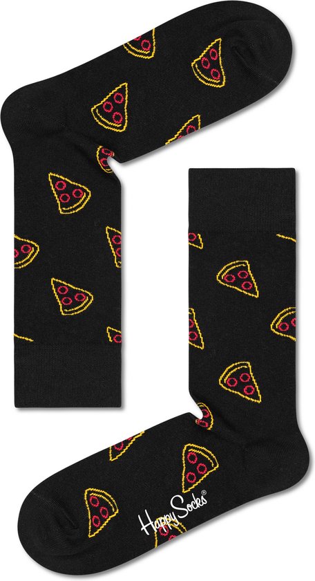 Happy Socks Pizza Slice - Sokken Dames - Zwart 36-40 | bol.com