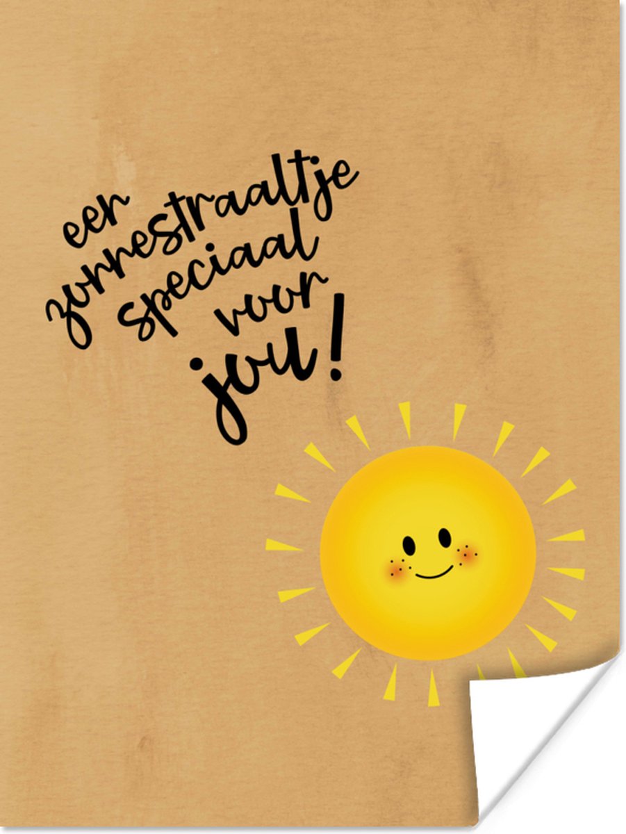 Poster Beterschap - Quotes - Zon - 60x80 cm | bol.com