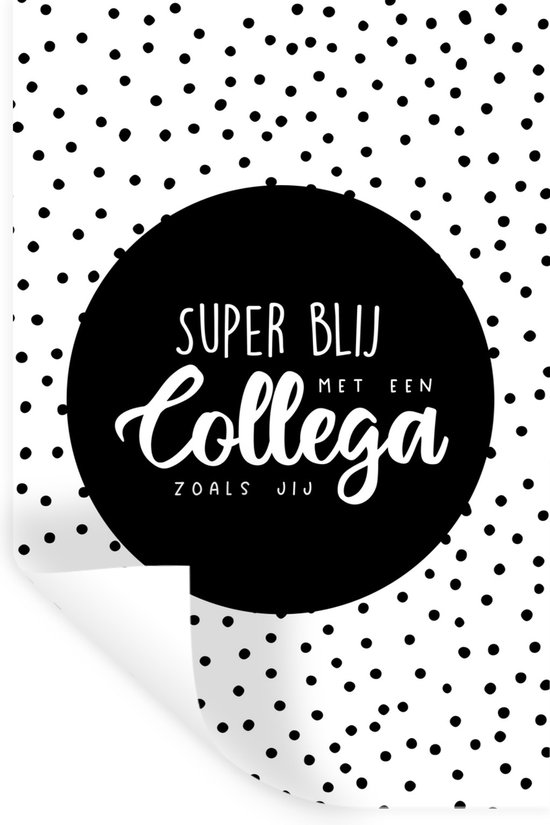 Muurstickers - Sticker Folie - Quotes - Spreuken - 'Super blij met een ...
