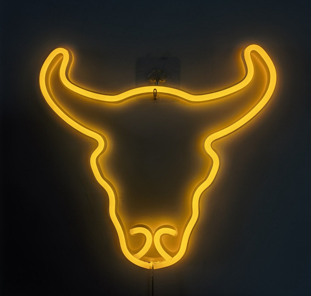 Stier Led Lamp Design Usb en Batterij 31x30cm | bol
