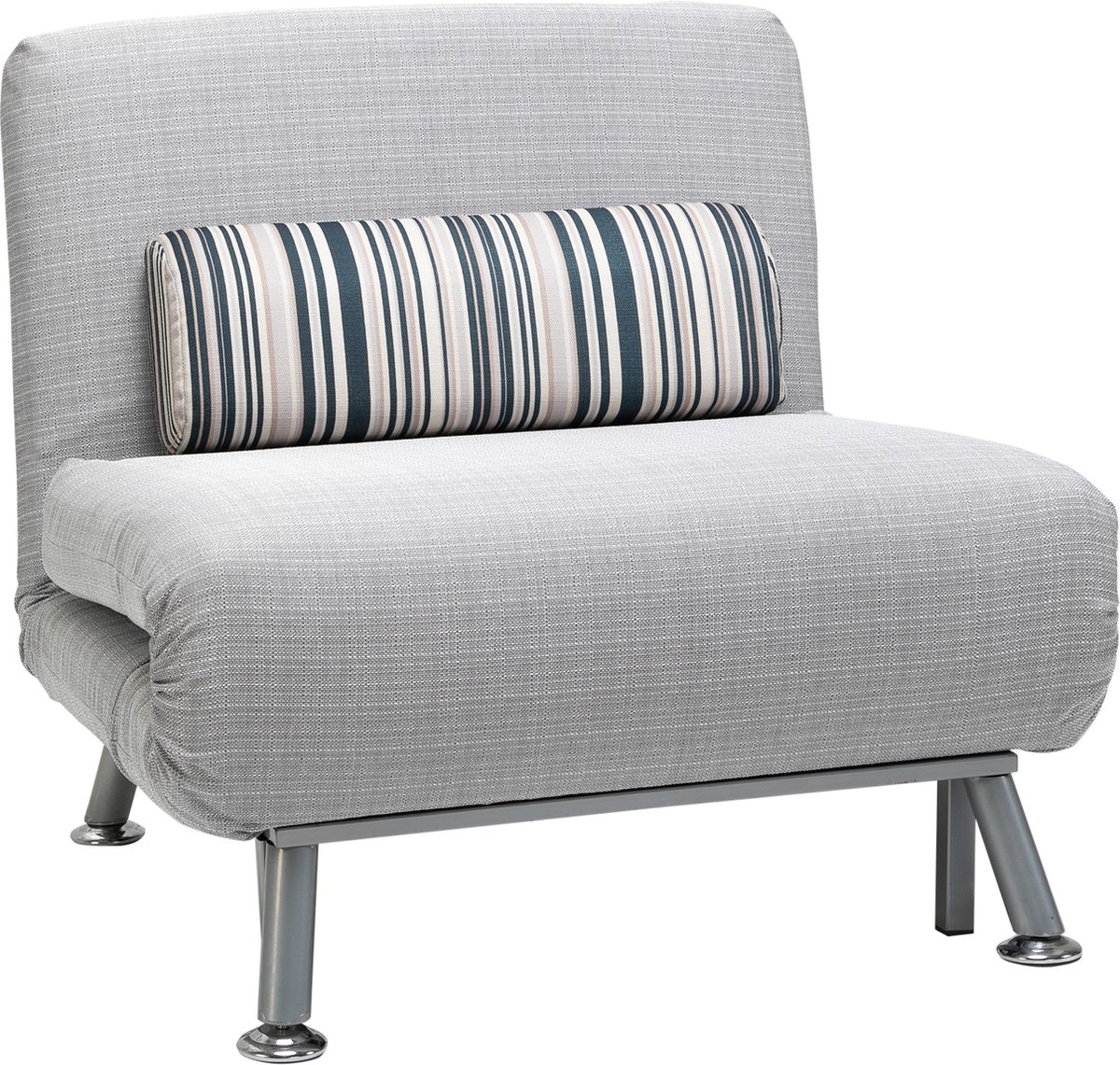 HOMCOM Inklapbare slaapbank slaapzetel inklapbare matras bed logeerbed ...