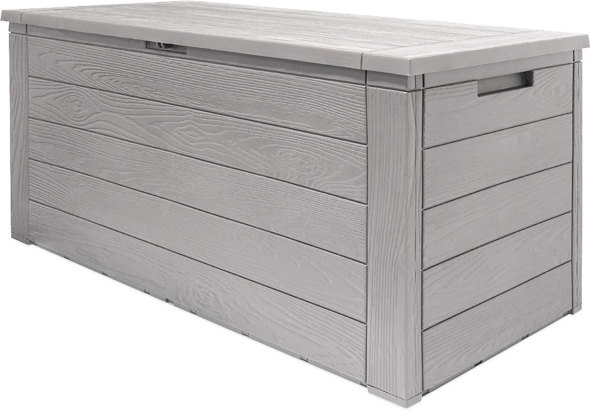 DUB Luxe Opbergbox/ Tuinkist - Grijs - 120x46x57cm- Kunststof | bol.com