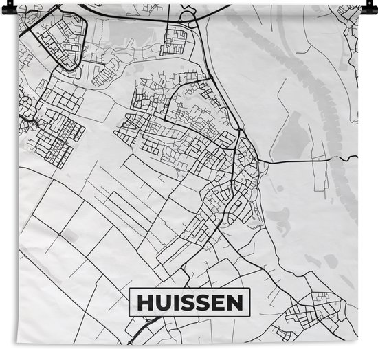 Wandkleed - Wanddoek - Huissen - Plattegrond - Kaart - Stadskaart ...