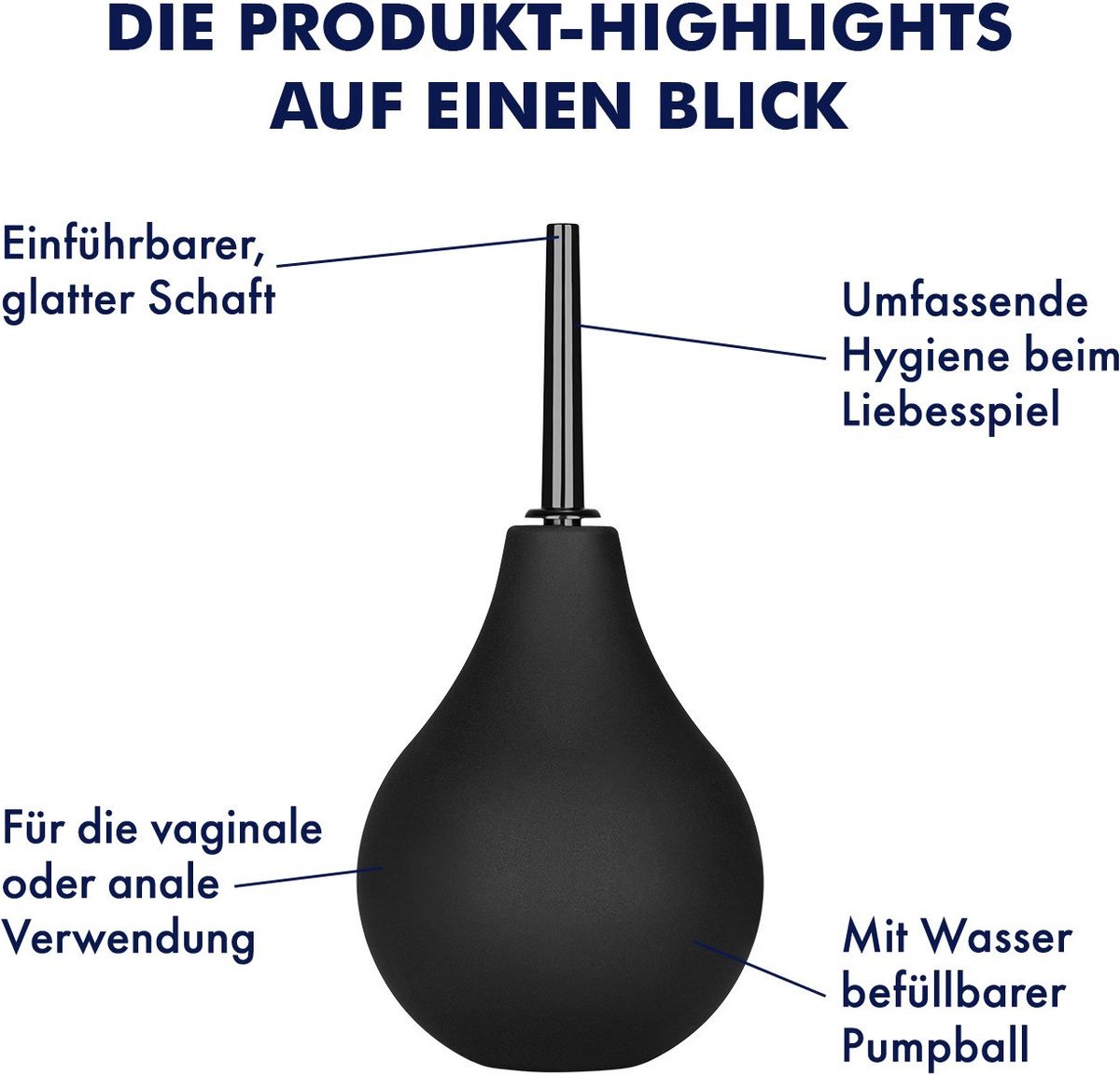 EIS, intieme douche "Hygiene Meister", anaal en vaginaal, voor haar en ...