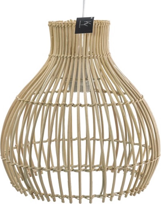 Rotan Hanglamp - 30 x 29 cm - Blank - Rotan - Bohemian Style | bol.com