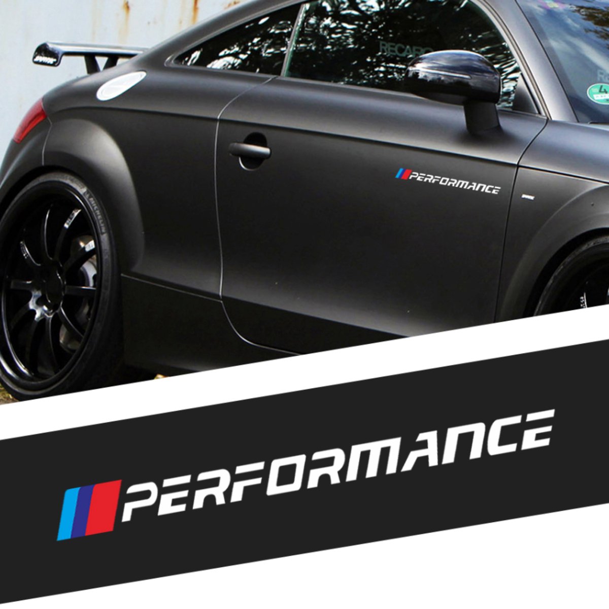 BMW Performance Sticker Wit - BMW Striping Wrap voor Kofferbak ...