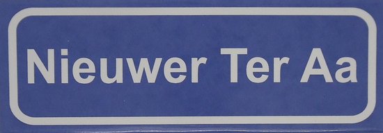 Koelkast magneet plaatsnaambord Nieuwer-Ter-Aa. | bol